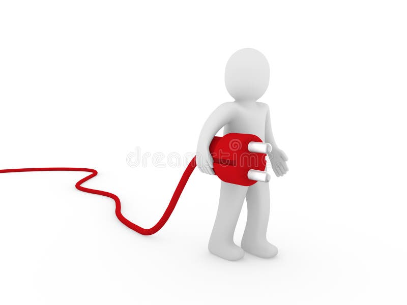 I m connected stock illustration. Illustration of toon - 7066560