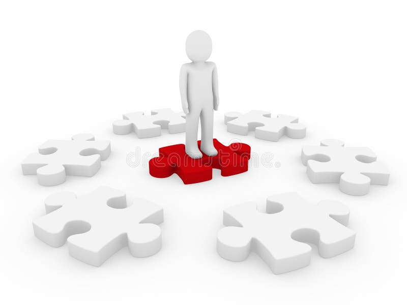 3+ 3d human puzzle circle Free Stock Photos - StockFreeImages