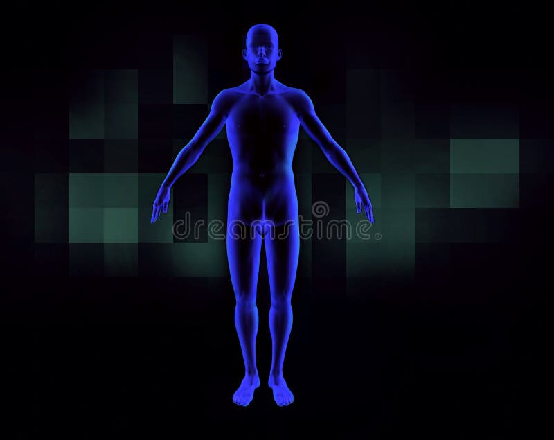 3d human scanner stock illustration. Illustration of healthcare - 14042604