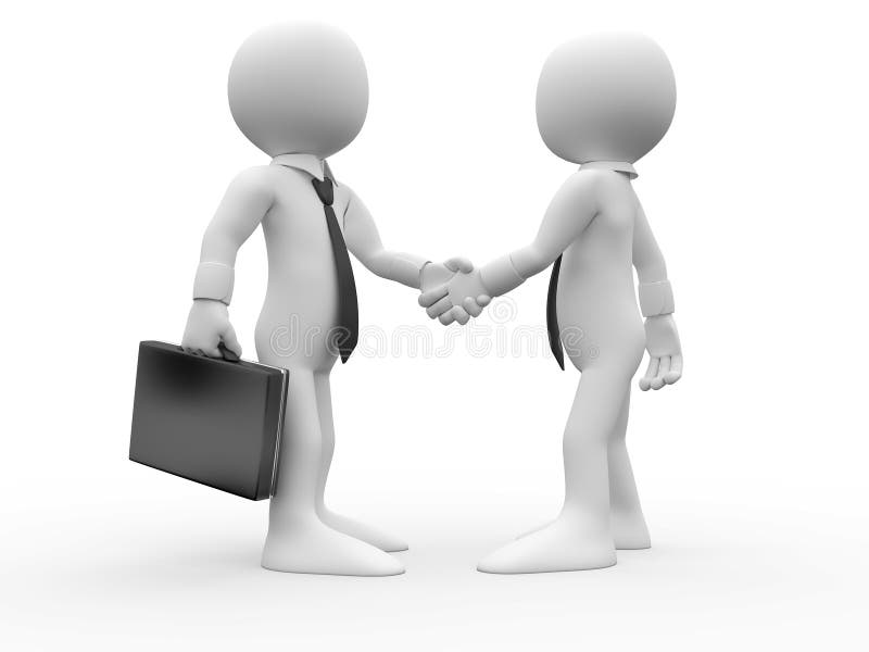 3D human shaking hands stock illustration. Illustration of purse - 16682228