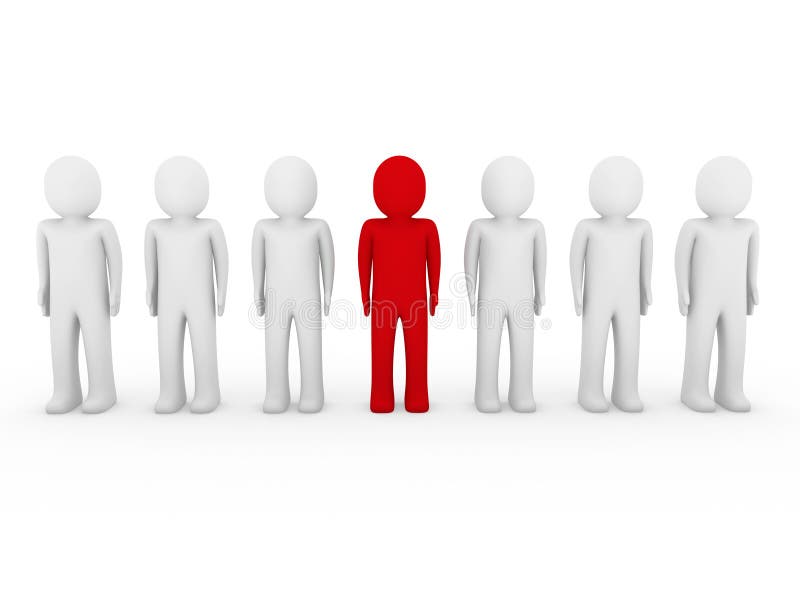 13+ 3d human stand crowd red Free Stock Photos - StockFreeImages