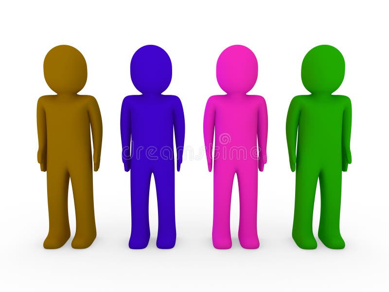 3d human team stock illustration. Illustration of ideas - 17913035