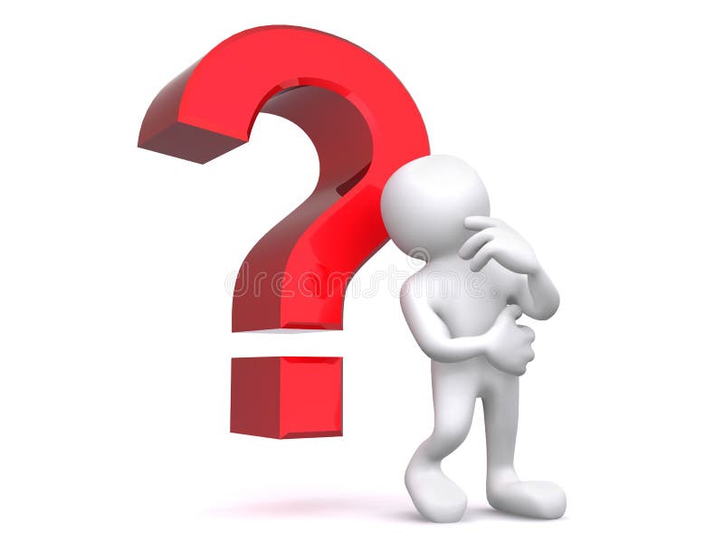 3D Human Thinking #1 stock illustration. Illustration of answer - 23473357