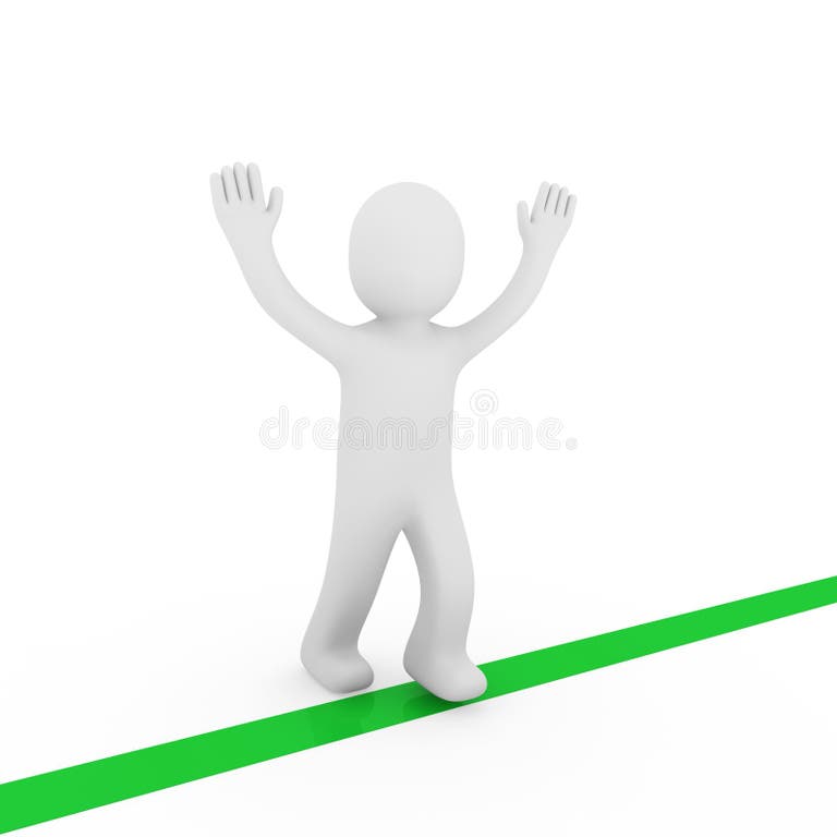 3d human winner target stock illustration. Illustration of human - 18993160