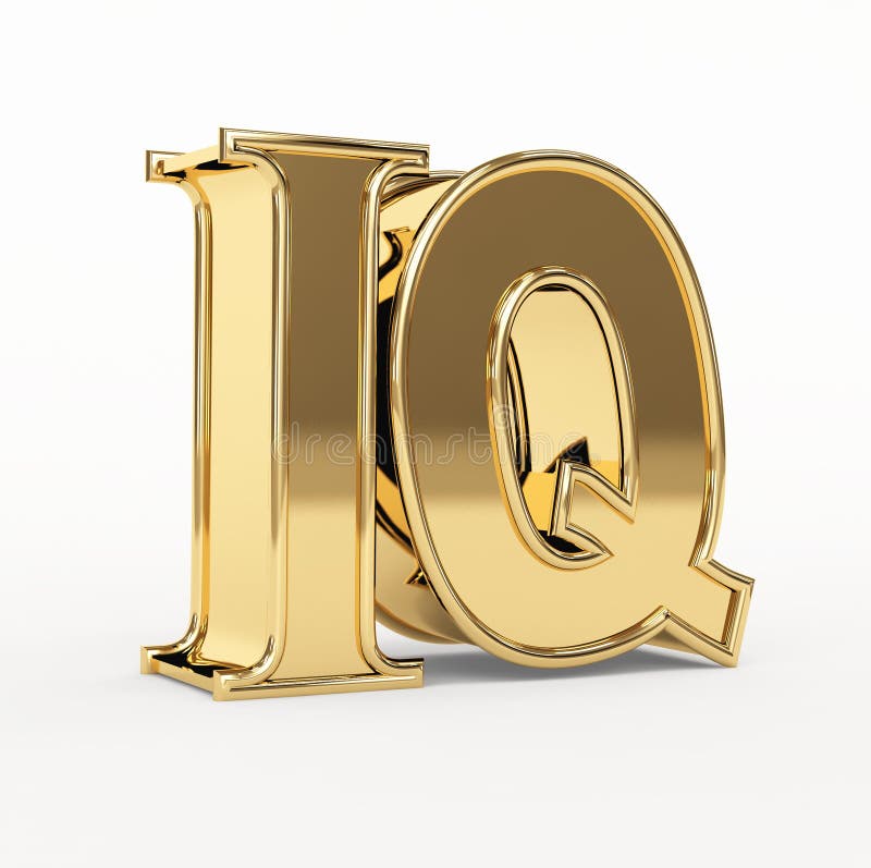 3d I D'or Marque Avec Des Lettres Q Illustration Stock - Illustration ...
