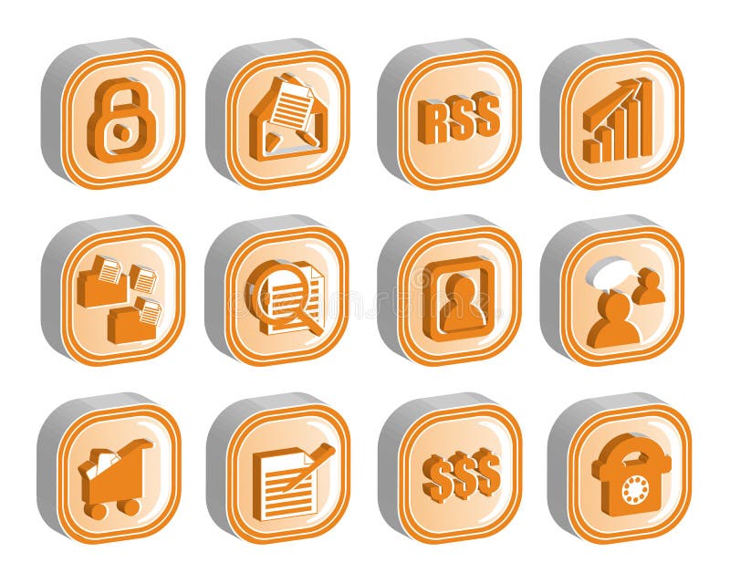 3D Icon Set 2 vector editorial photo. Illustration of chart - 3454566