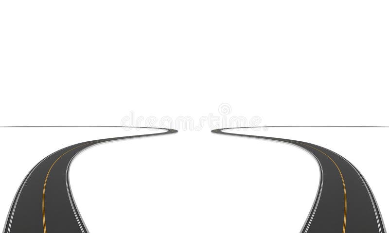 Diverging Road Stock Illustrations – 55 Diverging Road Stock ...