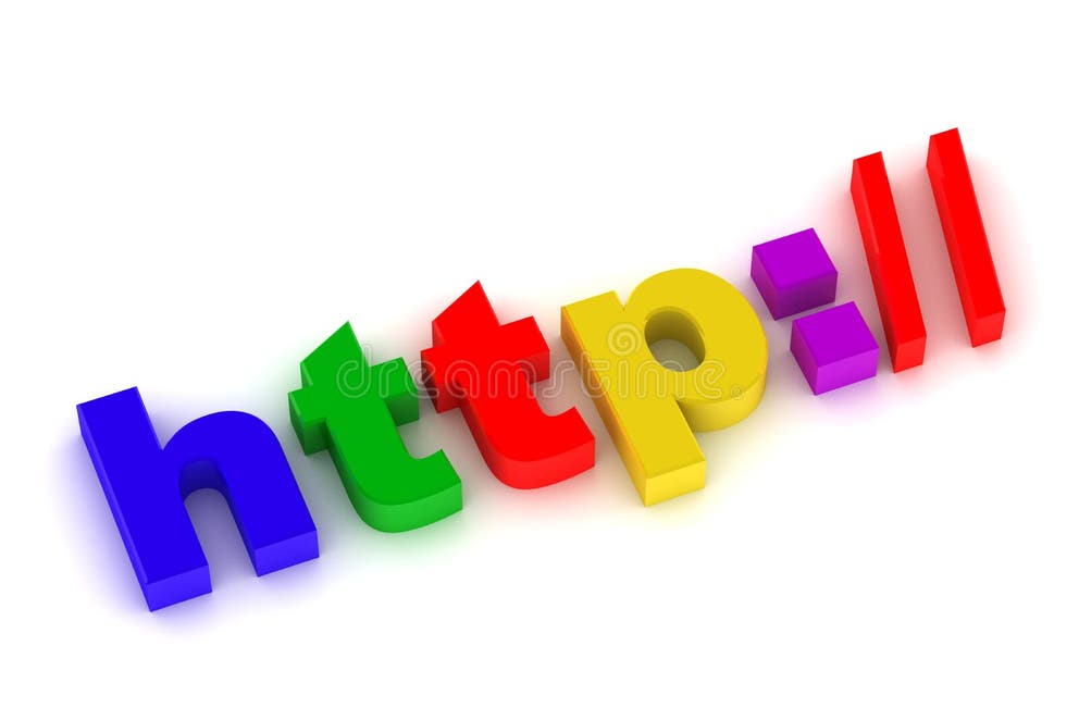 3d Illustration Internet Sign Stock Illustration - Illustration of ...