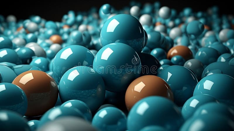 3D Illustration of Multi Colour Sphere Wallpaper Stock Illustration ...
