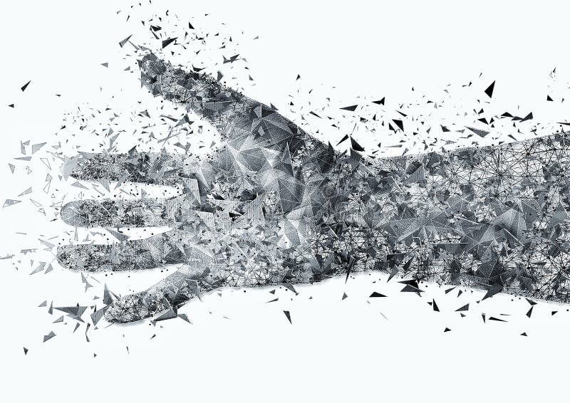Geometric Hand Reaching Stock Illustrations – 124 Geometric Hand ...