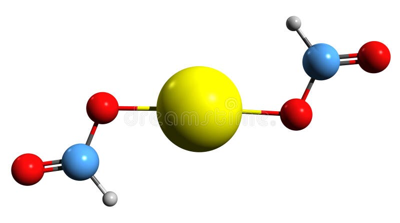 3D Image of Calcium Cyanamide Skeletal Formula Stock Illustration ...