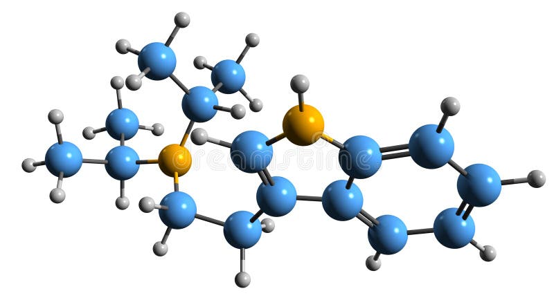 3D Image of MDMA Skeletal Formula Stock Illustration - Illustration of ...