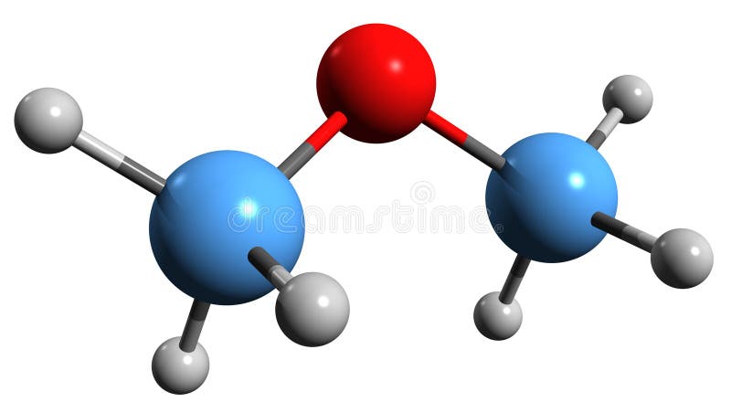 3D Image of Dimethyl Fumarate Skeletal Formula Stock Illustration ...