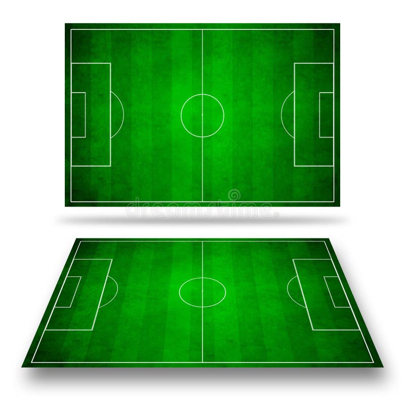 3d Image of Green Soccer Field Stock Illustration - Illustration of ...