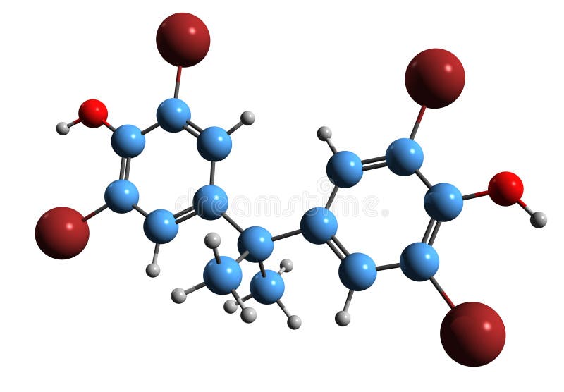 3D Image of Bromine Azide Skeletal Formula Stock Illustration ...