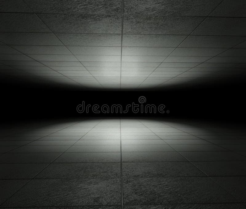 3d Infinite Space with Tiles Stock Illustration - Illustration of ...