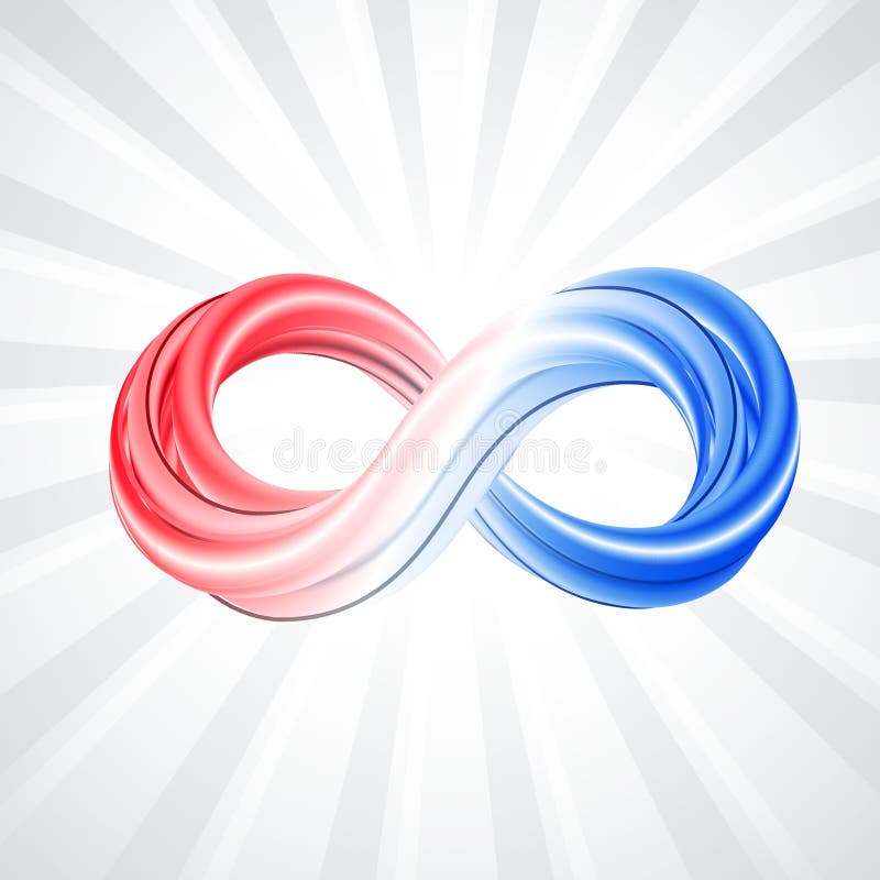 Infinity Symbol Abstract 3d Design Element Emblem Icon Stock ...