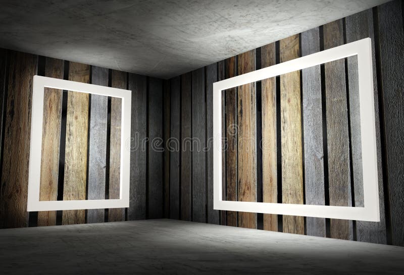 Interior Corner Wall Room Blue 3d Background of Abstract Window Light ...