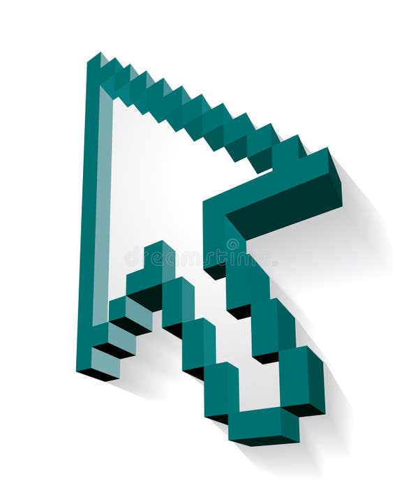 3d internet cursor stock vector. Illustration of digital - 8584921