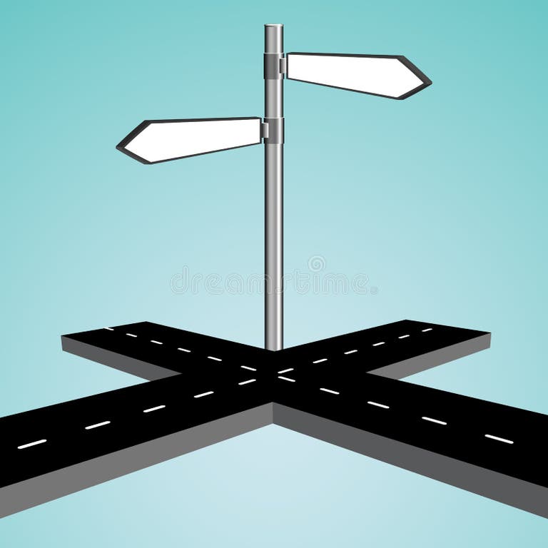 3d intersection stock vector. Illustration of guidance - 24377726