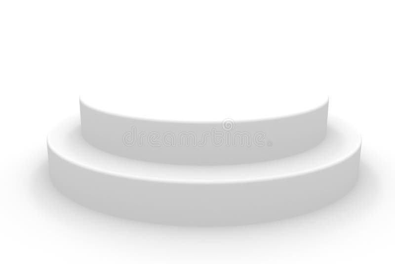 3D Isolated Empty White Podium. Stock Illustration - Illustration of ... 3D Isolated Empty White Podium. Stock Illustration - Illustration of ...
