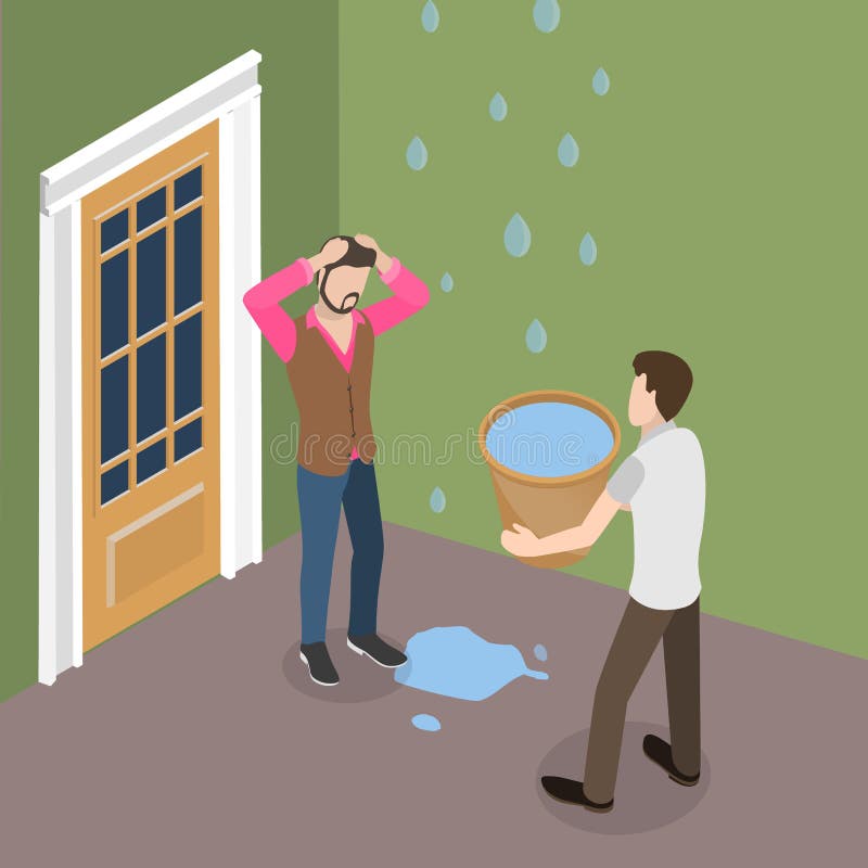 Funny House Leak Cartoon Stock Illustrations – 16 Funny House Leak ...
