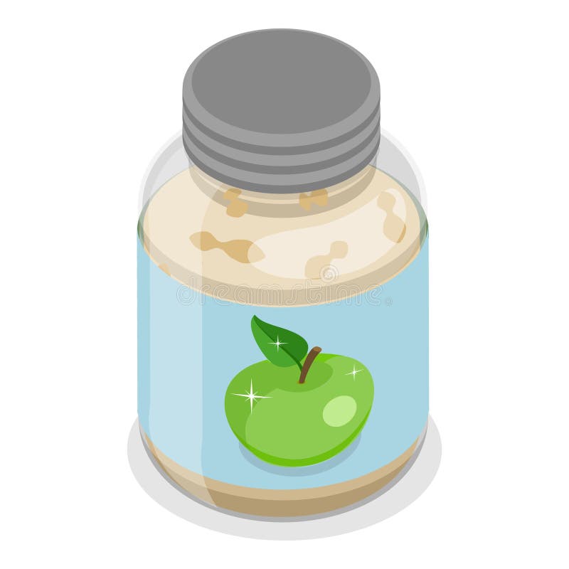 3D Isometric Flat Vector Set of Jam Glass Jars. Item 3 Stock Vector ...