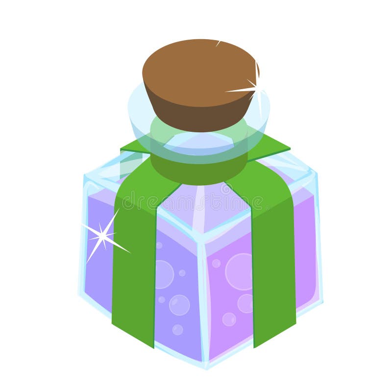 3D Isometric Flat Vector Set of Magic Potions. Item 4 Stock Vector ...