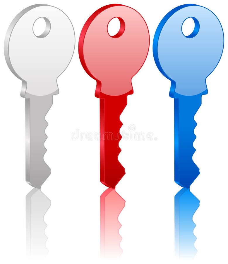 3D key symbol stock vector. Illustration of icon, design - 6956225