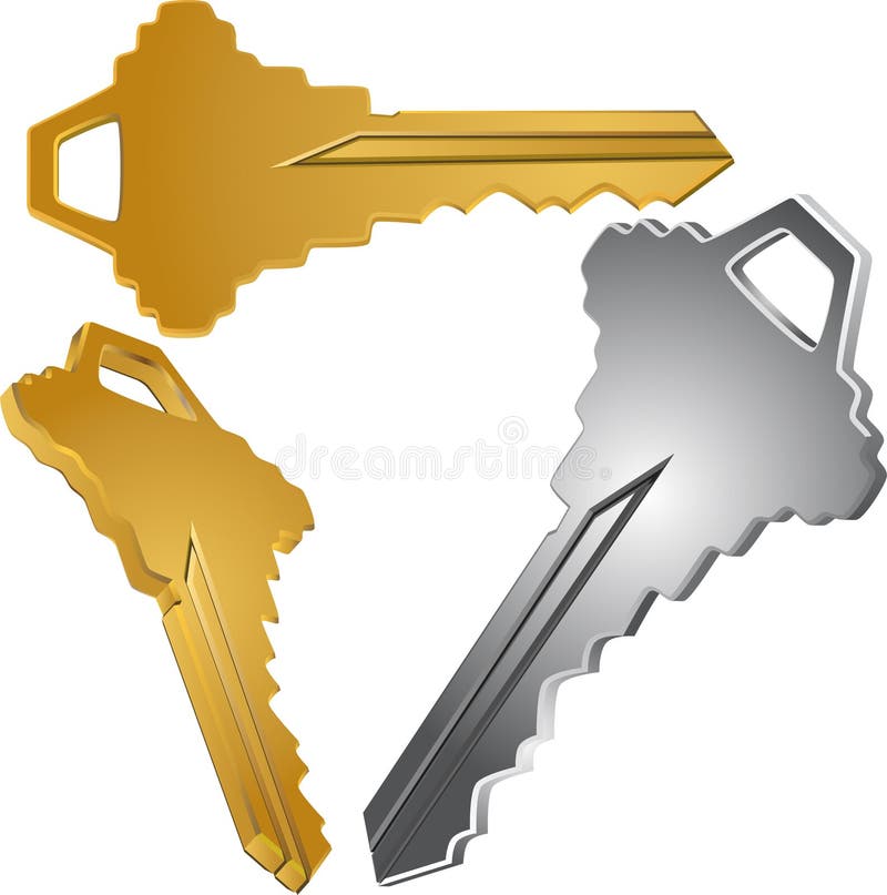 3D Keys stock vector. Illustration of secure, household - 9274980