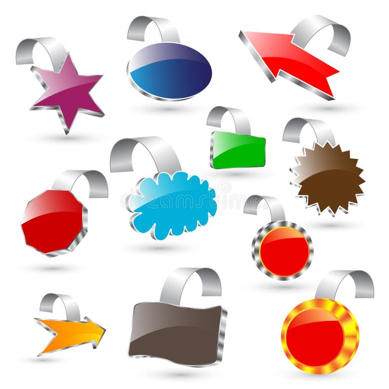 3d Metal Labels Stock Illustrations – 1,084 3d Metal Labels Stock ...