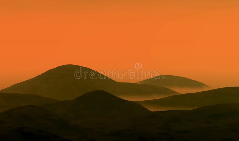 3D landscape stock illustration. Illustration of fantasy - 5717604