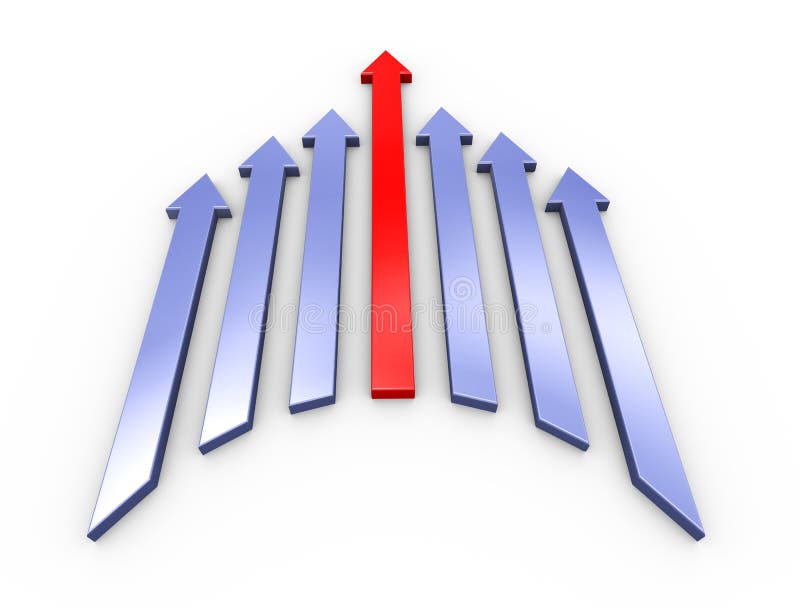 Leading the way Forward stock vector. Illustration of happiness - 1476986