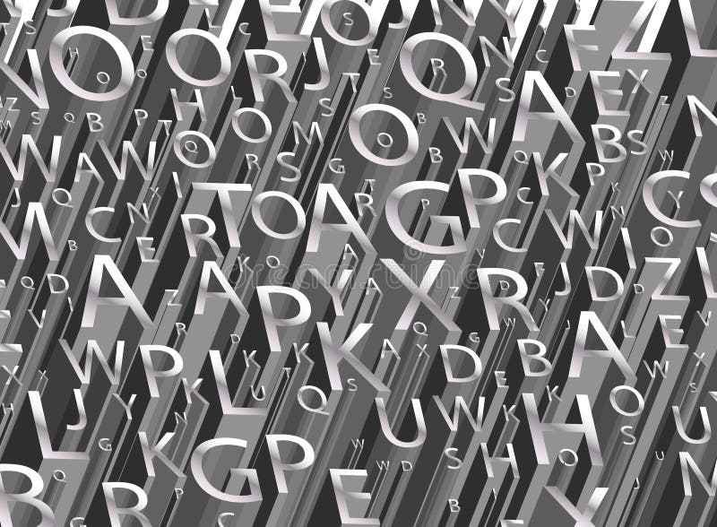 3D Letters Vector Brilliant Alphabet Symbol Background Stock Vector ...