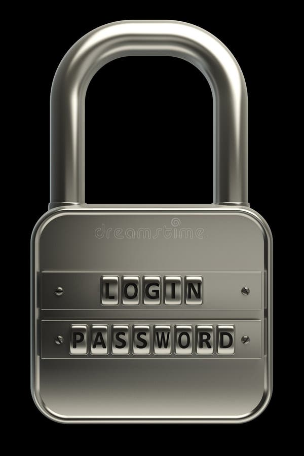 Lock with password stock illustration. Illustration of fortify - 14953173