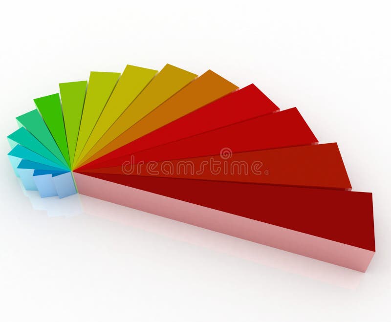 3D logo color stock illustration. Illustration of concept - 5144679