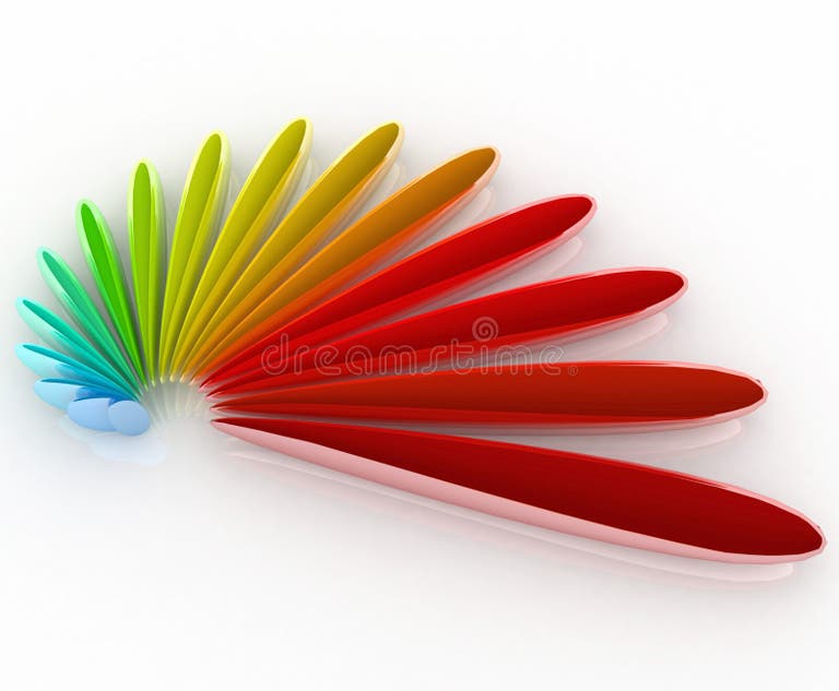 3D logo color stock illustration. Illustration of concept - 5144679