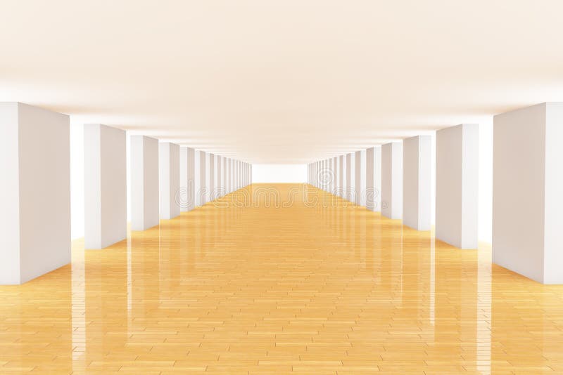 3d long room stock illustration. Illustration of architecture - 17861721