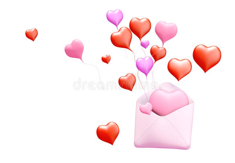 Love Mail stock vector. Illustration of template, happy - 28614518
