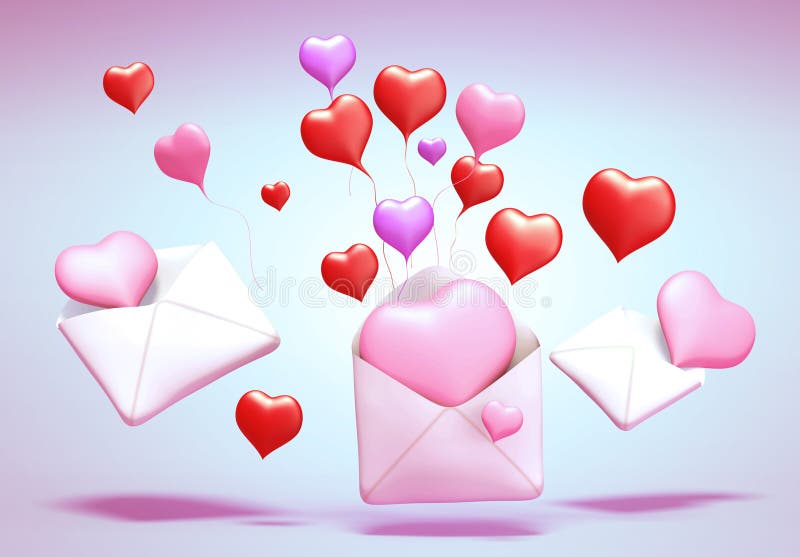 Love Mail stock vector. Illustration of template, happy - 28614518