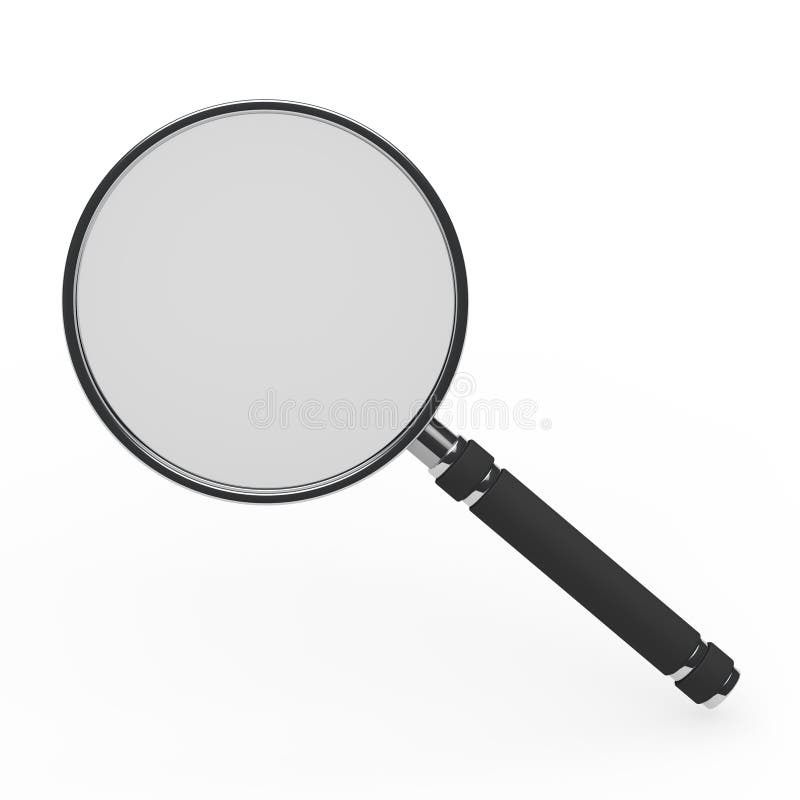 Rectangular Magnifying Glass Stock Vector - Illustration of equipment ...