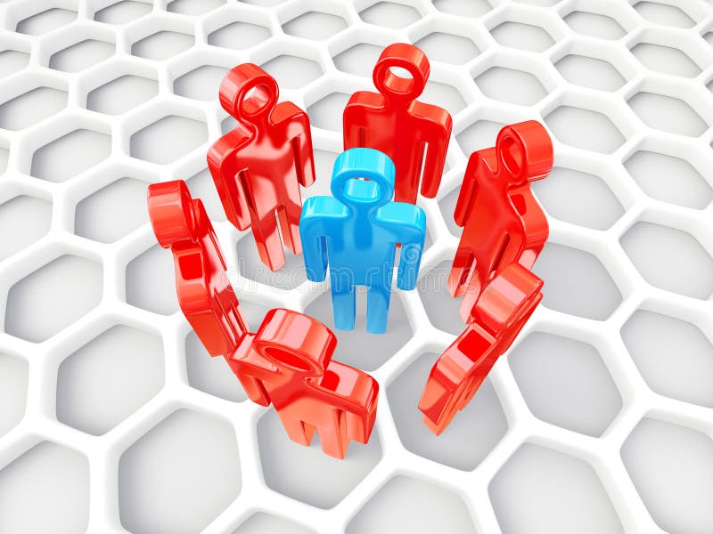 3d man stock illustration. Illustration of modern, leader - 26643233