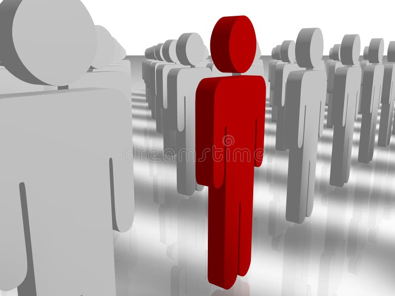 3D man army stock illustration. Illustration of cooperation - 8472938