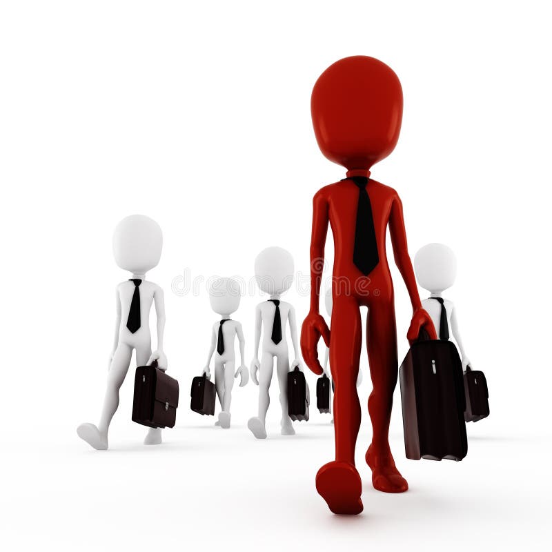 3d man business concept stock illustration. Illustration of attractive ...