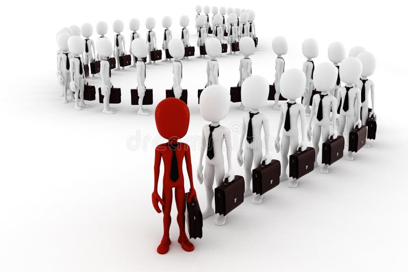 Choosing the Right Person on a Group of Business People Stock Vector ...