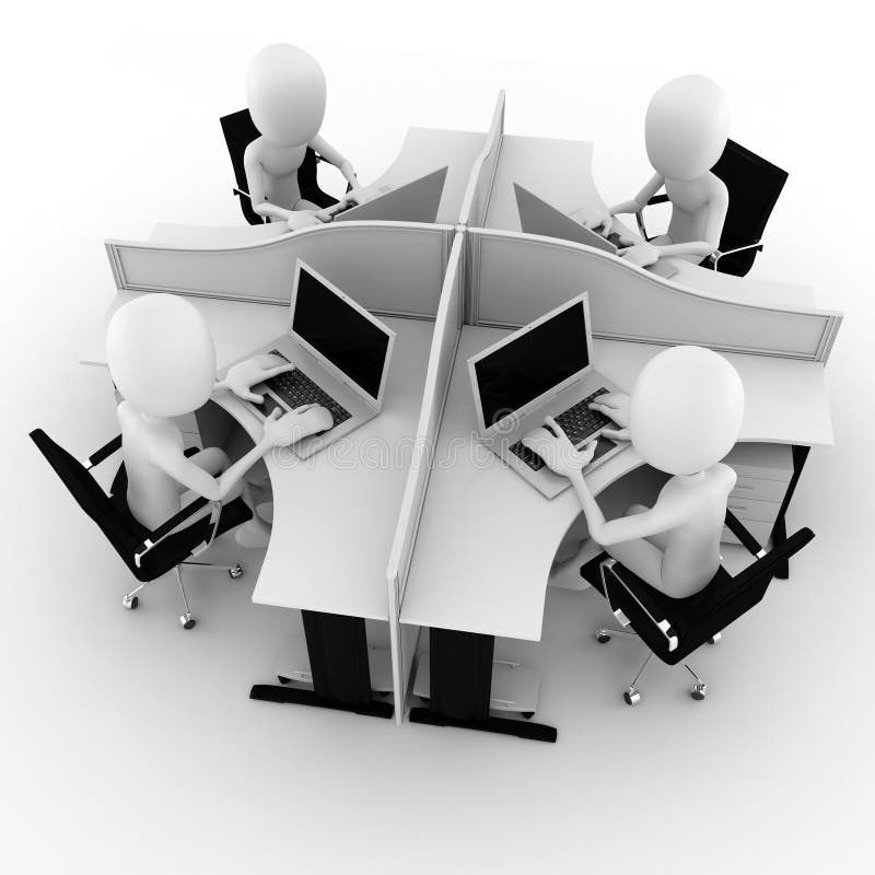 3d man - call center stock illustration. Illustration of center - 13953506