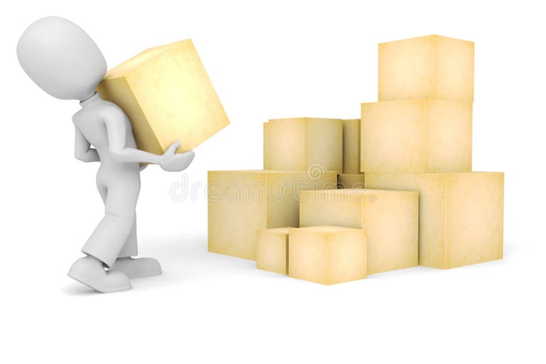 3d Man Boxes Stock Illustrations – 1,822 3d Man Boxes Stock ...