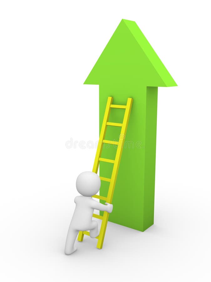 3d Man Up Arrow Stock Illustrations – 1,216 3d Man Up Arrow Stock ...