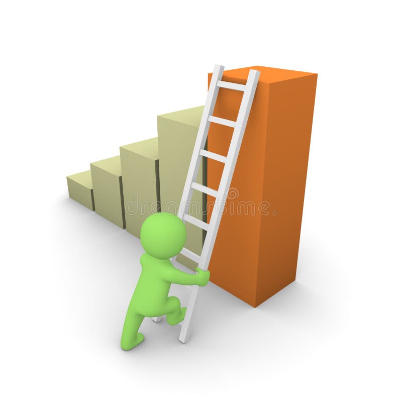 The next level promotion stock illustration. Illustration of role ...