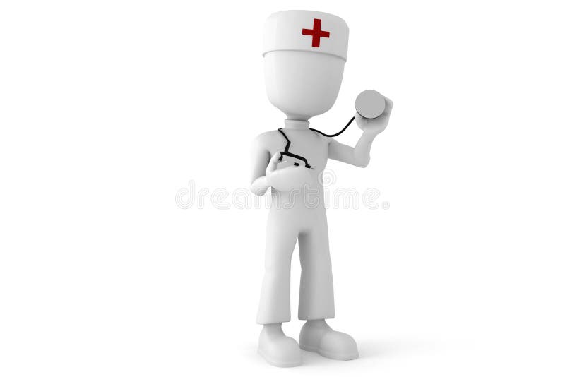 3d man doctor stock illustration. Illustration of examination - 12601571